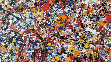 Jackson Pollock Abstract Print Canvas Wall Art Pollock Poster Pollock
