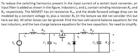 Solved To Reduce The Switching Harmonics Present In The Chegg