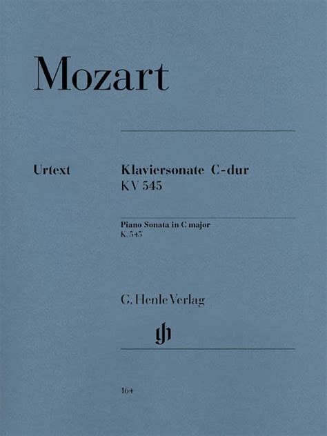G Henle Verlag Piano Sonata C Major K 545 Facile Mozartherttrich