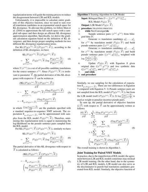 Regularizing Neural Machine Translation By Target Bidirectional Agreement