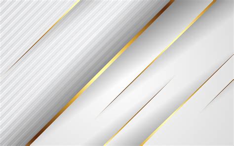 Abstract White Dimension Texture With Golden Line Shadow Background Eps10 Vector 15687698