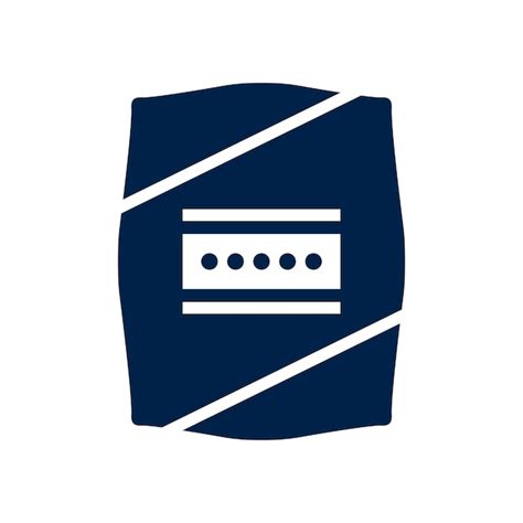 Icono De Bolsa De Cemento Vector Ilustración Aislada Plantilla De