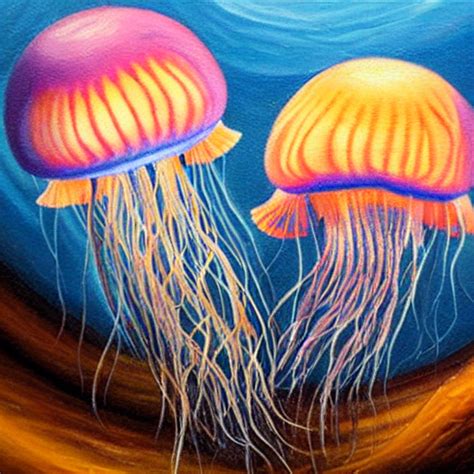 Simonschoe Iridescent Jellyfish Hugging Face