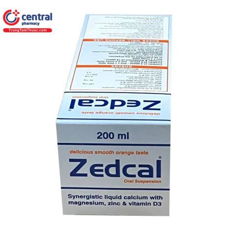 Siro Zedcal 100ml Bổ Sung Calci Kẽm Magie Phòng Ngừa Còi Xương