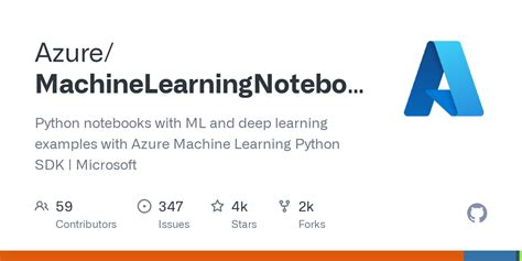 GitHub Azure MachineLearningNotebooks Python Notebooks With ML And Deep Learning Examples