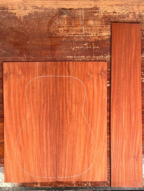 Andaman Padauk Acoustic Guitar Back And Sides Set 1 Allied Lutherie