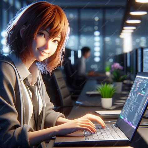 Professional Software Developer Portrait Premium Ai Generated Image