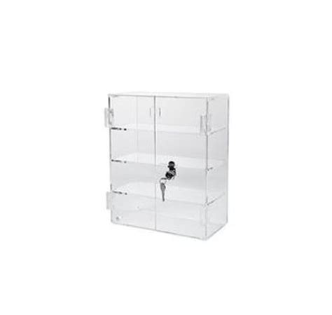 Acrylic Display Case W 3 Shelves Houston Store Fixtures Display