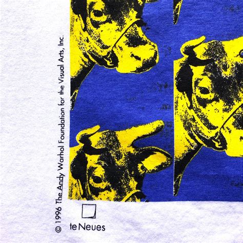 Yahooオークション 【vintage】andy Warhol Tシャツ Cow アンディー