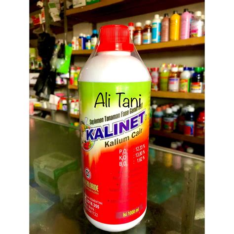 Jual KALINET Kemasan Liter Pupuk Kalium Cair Pembuahan Generatif Tanaman Pemanis Buah Shopee