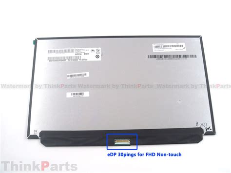 Lenovo ThinkPad X X Lcd Screen FHD T Non Touch EDP Pings Matte HN