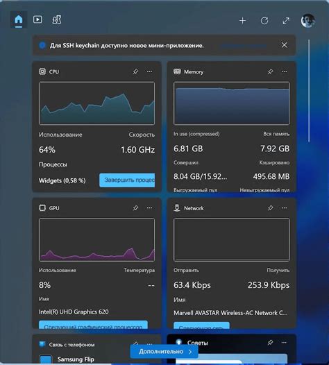 Как в Windows 11 добавить виджеты Cpu Gpu Ram и сети