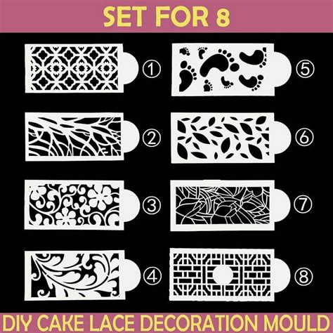 Cake Decorating Kit Cake Mold Set Snackdiy Silicone Fondant Lace