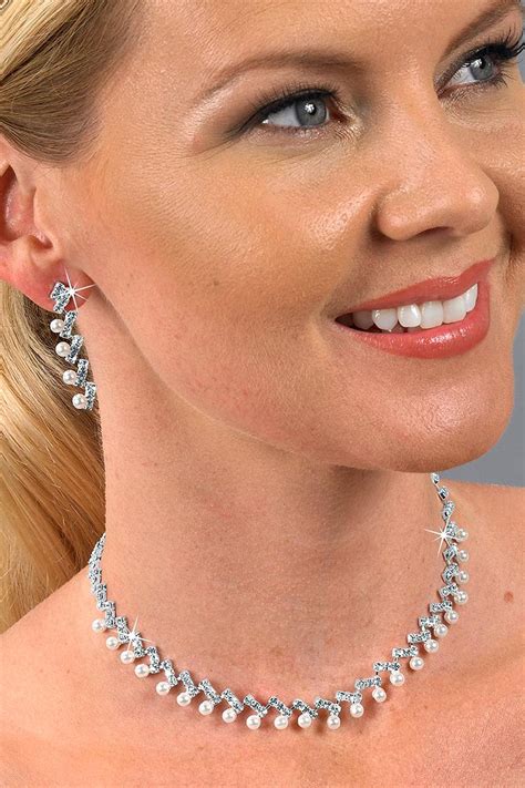 Rhinestone Jewelry Necklace Sets Wholesale