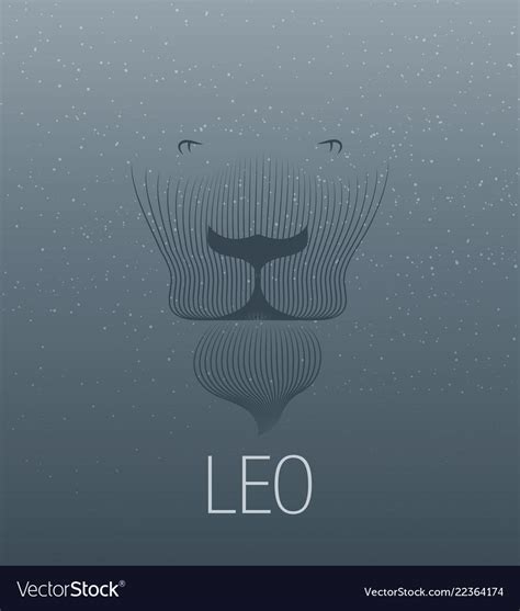 Zodiac Sign Leo Royalty Free Vector Image Vectorstock