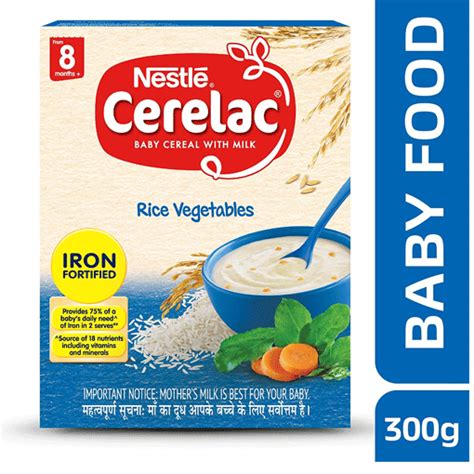 Nestle Cerelac Baby Cereal With Milk Rice Vegetables 8 Months Super