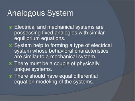 Ppt Important Guideline On Analogous System Of Servomotors Powerpoint
