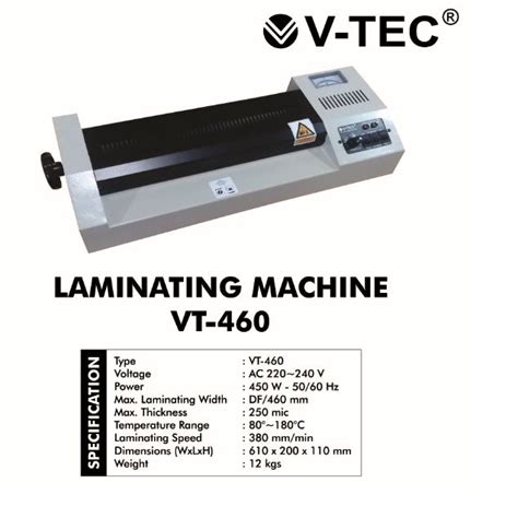 Jual V Tec Mesin Laminating Handle Vt Shopee Indonesia