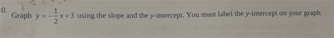 solved graph y 12x 3 ﻿using the slope and the y intercept