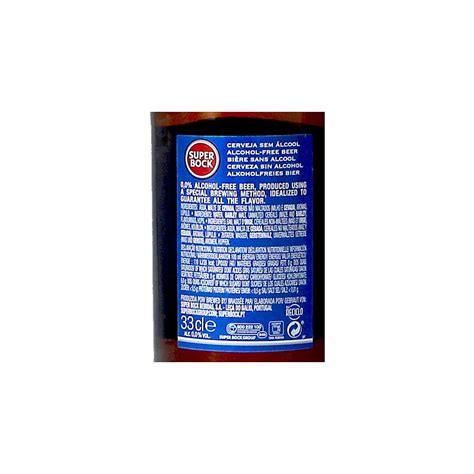 Cerveja Super Bock Sem Álcool cl Cerveja sem Álcool Cervejas Sidras Bebidas