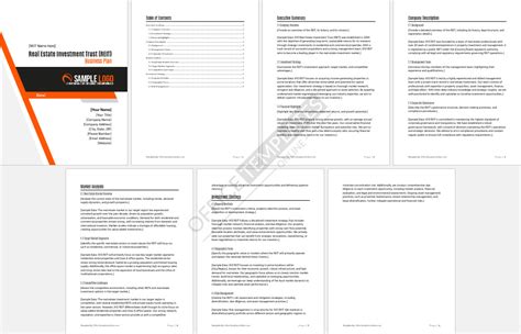 5 Free Real Estate Business Plan Templates In Ms Word