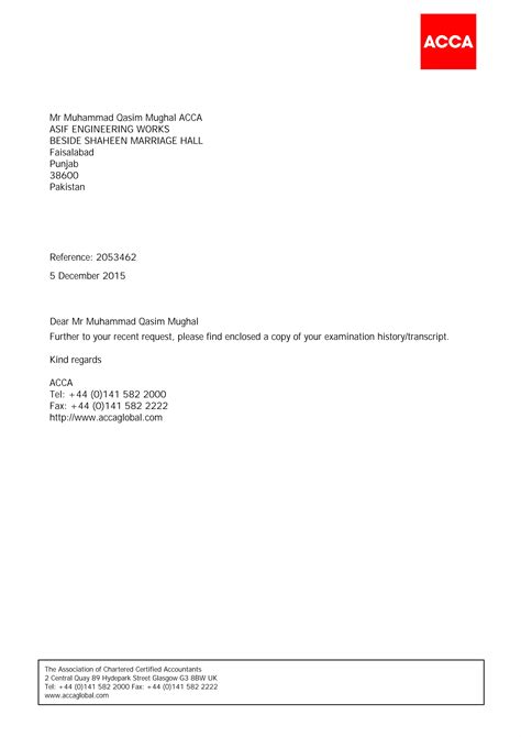 205346205122015 Acca Transcript Pdf Business Accounting And Finance