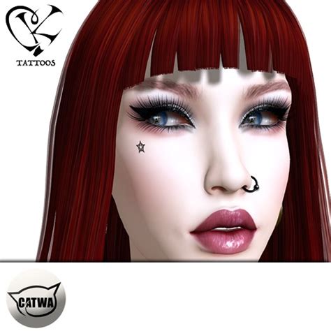 Second Life Marketplace K Tattoo Catwa Pentagram Tattoo Blush