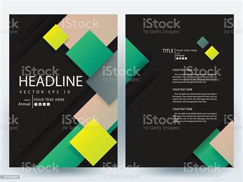 브로셔 디자인 템플릿 레이아웃을 일러스트 및 벡터 2015년에 대한 스톡 벡터 아트 및 기타 이미지 2015년 3차원 형태 건설 프레임 Istock
