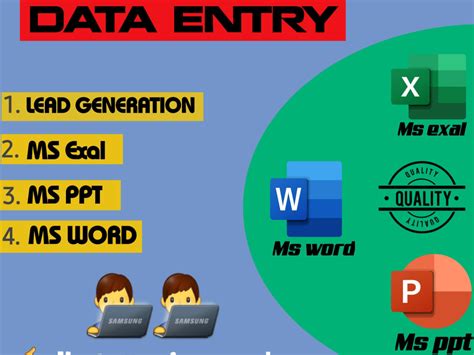 Data Entry Lead Generation Ms Excel Ms Office Ppts Services Upwork