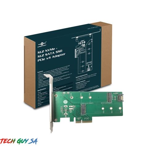 Vantec M NVMe M SATA SSD PCIe X Adapter Tech Guy SA
