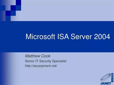 Ppt Microsoft Isa Server 2004 Powerpoint Presentation Free Download