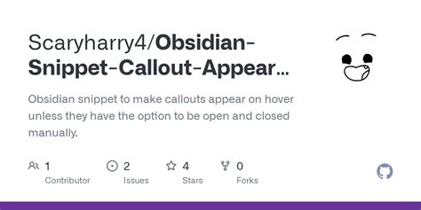 Github Scaryharry4obsidian Snippet Callout Appear On Hover Obsidian
