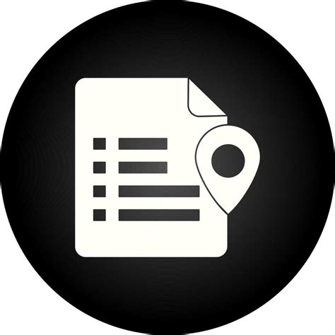 Document Location Vector Icon 23324873 Vector Art At Vecteezy
