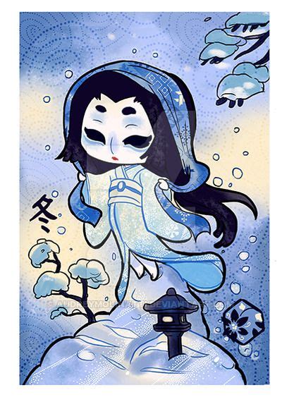 Yokai And Season Yuki Onna By Audreymolinatti Yuki Onna Anime Art