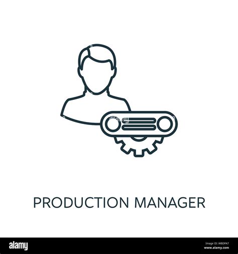 Production Manager Outline Icon Thin Line Concept Element From Risk Management Icons Collection