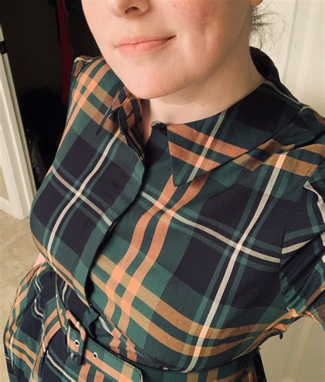 Plaid Button Down Number Uncrossed Lines Dress Confessions
