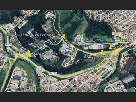 Trecho de acesso à Mairinque na Raposo Tavares será fechado para obras