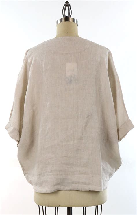Pure Linen Tunic Designer Linen Tunic Washed Linen Tunic One Size