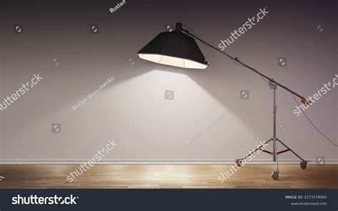 Equipment Flash Octagonal Softbox On Rack Stock Illustration 2173774065
