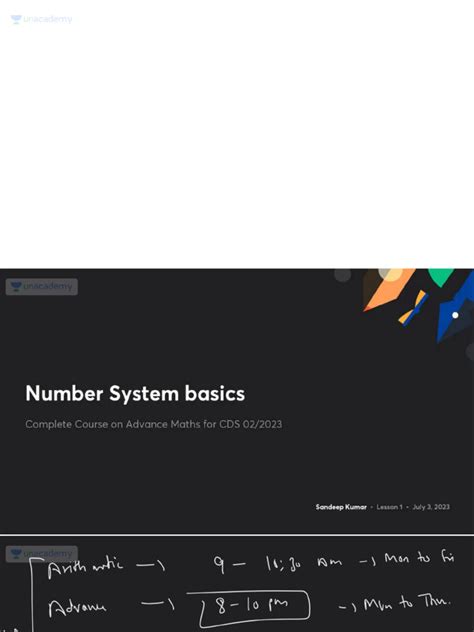 Number System Basics With Anno Pdf