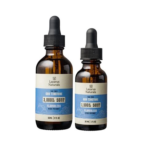 Lazarus Naturals Thc Free Cbd Tincture 3000mg Nutrifarmacy
