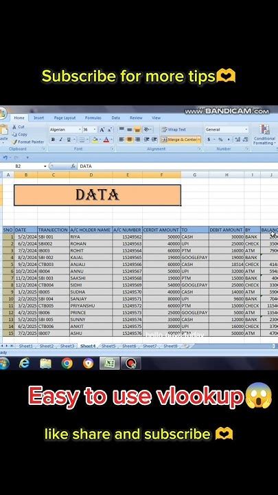 Easy Vlookup Tutorial In Excel Master Vlookup In Minutesexcel Shorts Youtubeshorts
