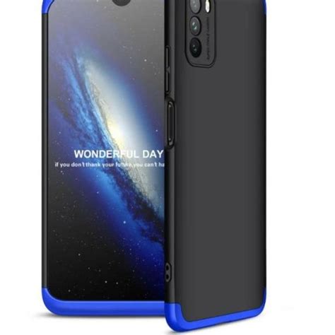 Jual Casing Xiaomi Poco M3 Armor Full 360 Cover GKK Original Hard Case Hitam List BIRU Poco