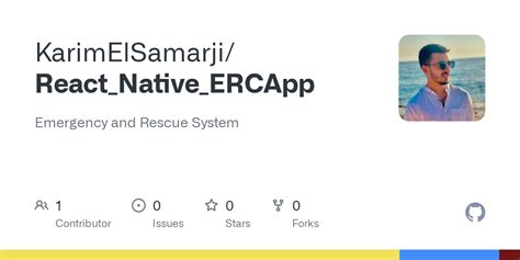 GitHub KarimElSamarji React Native ERCApp Emergency And Rescue System