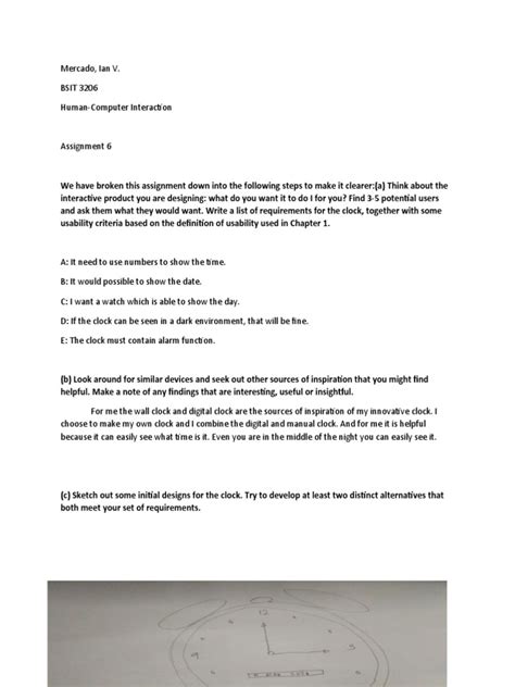 Human Computer Interaction Assignment 6 Pdf Usability Computer