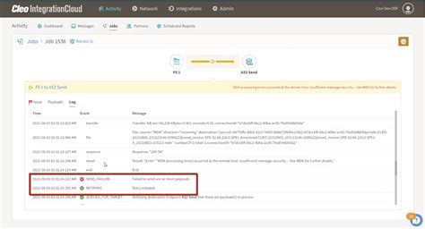 Retrying Failed File Transfer Attempts Cleo