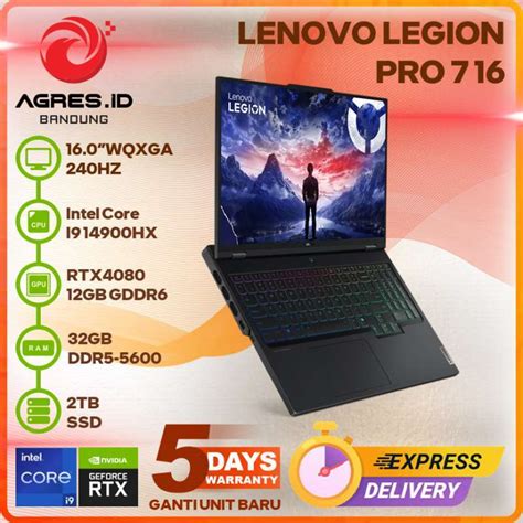 Jual Lenovo Legion Pro I Hx Rtx Gb Tb Wqxga Hz Di Seller Agres Id
