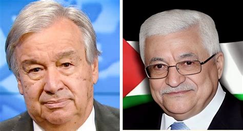 عباس يعرب عن تقديره لموقف غوتريتش الرافض لتهجير الشعب الفلسطيني أمد