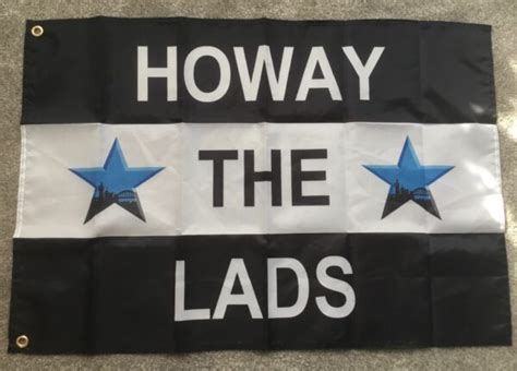 NEWCASTLE UNITED HOWAY THE LADS FOOTBALL FLAG 3x2 FEET TOON ARMY