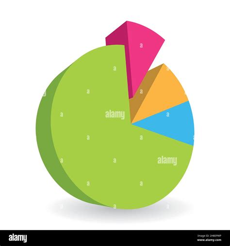 Colorful Pie Chart Design Element Stock Vector Image And Art Alamy